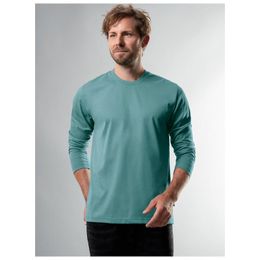 TRIGEMA T-Shirt &raquo;Langarmshirt aus 100% Baumwolle&laquo; 1 Stk. seegras S S Single-Jersey