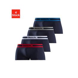 Bench. Hipster Packung, 4 Stk. knapp sitzende Boxershorts aus Baumwollmischung navy-rot, navy-grau-meliert, navy-blau, navy-wei&szlig; S - 4 Stk. 4 Stk....