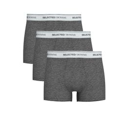 Selected Homme Boxershorts »SLHLIAM 3-PACK TRUNK NOOS« Packung, 3 Stk. Medium Grey Melange XL - 3 Stk. 3 Stk. XL Boxershorts von Selected Homme
