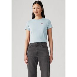 Levi's LEVI'S T-Shirt &raquo;Mini-Logo&laquo; Packung, 2 Stk. mit kleiner Markenlogo-Stickerei auf der Brust DUSTY BLUE S S Basic-T-Shirt-Packung Mini Logo von Levi's