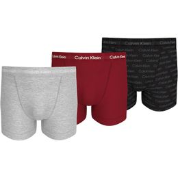 Calvin Klein Underwear Trunk »CK LOW RISE TRUNK 3PK« Packung, 3er-Pack, 3 Stk. mit Logoschriftzug am Wäschebund GR HEATH, JBERRY, MESH LOGO PR_TURB...