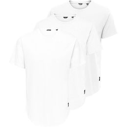 Only & Sons ONLY & SONS Rundhalsshirt &raquo;ONSMATT LONGY SS TEE 3-PACK&laquo; Packung, 3 Stk. white L L T-Shirt im praktischen 3er-Pack: Ideal f&uuml;r den t&auml;glichen Gebrauch