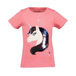 Blue Seven T-Shirt »Mädchen T-Shirts« 1 Stk. 225 - LACHS 116 116 Mädchen T-Shirt mit Einhorndruck