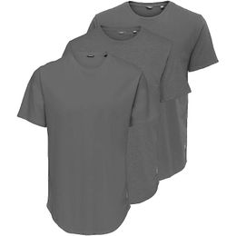 Only & Sons ONLY & SONS Rundhalsshirt &raquo;ONSMATT LONGY SS TEE 3-PACK&laquo; Packung, 3 Stk. black XS XS T-Shirt im praktischen 3er-Pack: Ideal f&uuml;r den t&auml;glichen Gebrauch