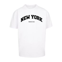 Merchcode T-Shirt &raquo;Herren New York Wording - Heavy Oversize Tee&laquo; 1 Stk. white S S Vielseitige T-Shirts f&uuml;r jeden Anlass