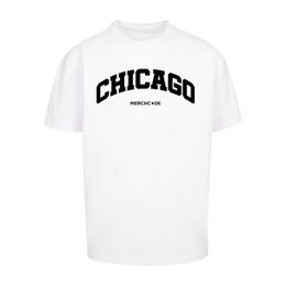 Merchcode T-Shirt &raquo;Herren Chicago Wording - Heavy Oversize Tee&laquo; 1 Stk. white XL XL Vielseitige T-Shirts f&uuml;r jeden Anlass