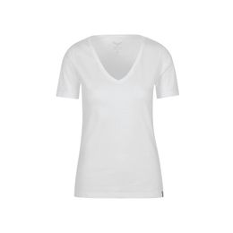 TRIGEMA T-Shirt &raquo;V-Shirt aus Baumwolle/Elastan&laquo; 1 Stk. puder S S 95% Baumwolle, 5% Elasthan
