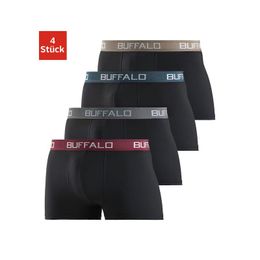 Buffalo Boxer &raquo;Boxershorts f&uuml;r Herren&laquo; Packung, 4 Stk. aus Baumwoll-Mix schwarz S - 4 Stk. 4 Stk. S Boxer in normaler Passform