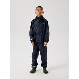 name it Regenmantel &raquo;NKNDRY10 f&uuml;r M&auml;dchen mit Regenjacke und Hose im Set&laquo; Set, 2 Stk. unifarben, casual, regular fit, Kunstfaser, Web Dark Sapphire...