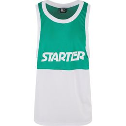 STARTER Black Label Tanktop &raquo;Herren Starter Split Mesh Tank Top&laquo; 1 Stk. c.green/white L/XL L/XL Tanktops f&uuml;r Freizeit, Sport und warme Tage