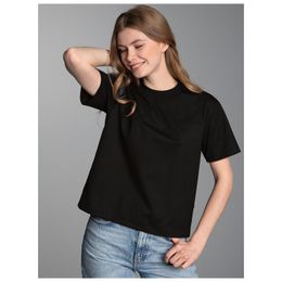 TRIGEMA M&auml;dchen T-Shirt &raquo;TRIGEMA Relaxed Fit T-Shirt&laquo; 1 Stk. schwarz S