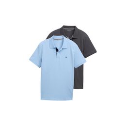 Tom Tailor Herren Tom Tailor Poloshirt Packung, 2 Stk. im Doppelpack 3XL