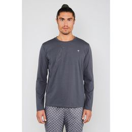 JOOP! Langarmshirt Rundhalsausschnitt, Langarm, Bauwoll-Mix, Regular Fit grau XXL XXL Herren-Shirt von JOOP!