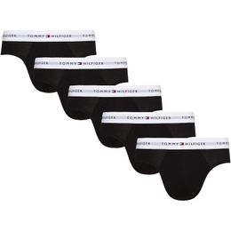 Tommy Hilfiger Underwear Herren Slip &raquo;5P BRIEF&laquo; Packung, 5er-Pack, 5 Stk. mit kontrastfarbenem Logobund schwarz S (48), 5 Stk.