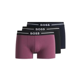 BOSS Trunk &raquo;Trunk 3P Bold&laquo; Packung, 3 Stk. mit kontrastfarbenen Logoschriftzug Open Miscellaneous 969 S - 3 Stk. 3 Stk. S 3er Pack enganliegende...