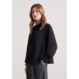 Seidensticker Klassische Bluse 1/1 Uni schwarz XL(42) XL(42) Passform: Relaxed