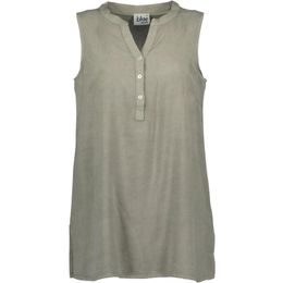 Blue Seven Klassische Bluse &raquo;Damen Bluse mit Henley Ausschnitt&laquo; 1 Stk. 756 - KHAKI 40 40 Trendige Bluse mit Henley Ausschnitt