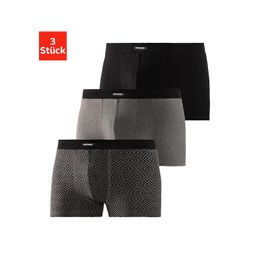 Bruno Banani Herren Boxer &raquo;Boxershorts f&uuml;r Herren&laquo; Packung, 3 Stk. 1x mit modischem Druck schwarz S, 3 Stk.