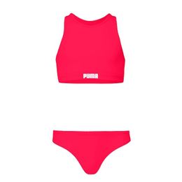 Puma M&auml;dchen Puma Bustier-Bikini Set, 2 Stk. mit Racerback-Passform rosa 152, N-Gr