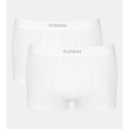 Sloggi Herren Sloggi Hipster &raquo;men EVER Ease&laquo; 2er Pack, 2 temperaturausgleichend, schnelltrocknend, atmungsaktiv, ohne Eingriff wei&szlig; S, 2