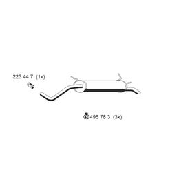 Ernst Endschalld&auml;mpfer 530002 f&uuml;r RENAULT 7700844697 7700423040 7700844702