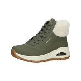 Skechers Schn&uuml;rstiefelette &raquo;Stiefelette Lederimitat&laquo; Olive 38 38 Verschluss: Schn&uuml;rung
