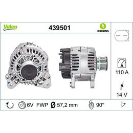 Valeo Generator NEW ORIGINAL PART 14V 110A f&uuml;r SKODA VW SEAT AUDI 6F903023E 06F903023E 06F903023D 439501