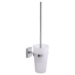 WC-Reinigungsbürste Tesa "WC-Reinigungsbürste 1x Tesa klaam Toilettenbürste", chrome, B:12cm H:30cm Ø:12cm, Reinigungsbürsten