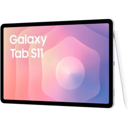 Samsung Tablet "Galaxy Tab S11", Energieeffizienz: G (A-G), silber, 256 GB, ohne eSIM, Tablets_EBookReader