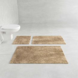 Badematte Grund "Elysia", beige, H:27mm, Polyester, Badematten, Badematte, LUXURYSOFT-Flor, ultraweich & angenehm warm, 5 Jahre Garantie