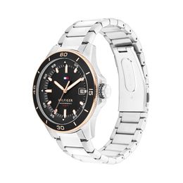 Tommy Hilfiger Uhr 'REMY' Herren Gr&ouml;&szlig;e One Size gold / schwarz / silber