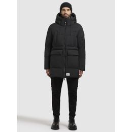 Khujo Herren Steppmantel "WELM MATT"dunkelgrau, Gr. XL, unifarben, 100% Polyester, M&auml;ntel