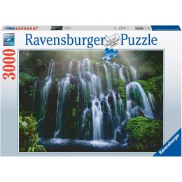 Puzzle Ravensburger "Wasserfall auf Bali", grün, Puzzles, KinderB:121cm H:80cm, Pappe, Made in Germany, B:121cm H:80cm