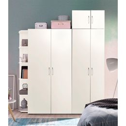 Kleiderschrank wimex "Multiraumkonzept", weiß, B:30cm H:185cm T:54cm, Schränke, Kleiderschrank, Schranksystem