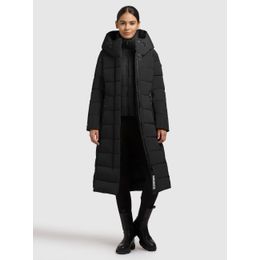 Khujo Damen Steppmantel "TAMKE 2IN1 (EINSATZ HERAUSNEHMBAR)"schwarz, Gr. M, unifarben, 100% Polyester, M&auml;ntel