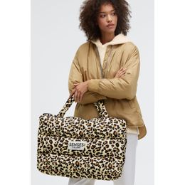 Weekender SENSES.THE LABEL, Damen, Gr. B/H/T: 65cm x 37cm x 10cm, leo, Polyester, bedruckt, Taschen Weekender