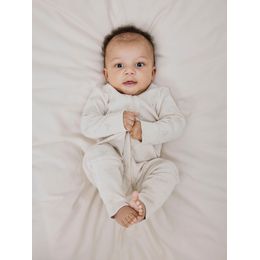 Schlafoverall name it "NBNNIGHTSUIT ZIP FF RAINY KOALA NOOS", Jungen, Gr. 68, N-Gr, beige (rainy day), Jersey, Obermaterial: 100% Baumwolle, bedruckt, slim fit, Overalls