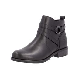 Stiefelette Remonte "Remonte Stiefelette Glattleder", Damen, Gr. 37, schwarz, Glattleder, Schuhe Stiefelette