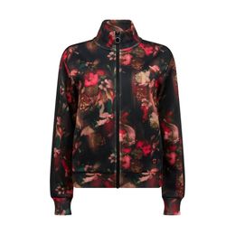 Ted Baker Sweatjacke Damen Gr&ouml;&szlig;e XXL beige / pitaya / dunkelrot / schwarz