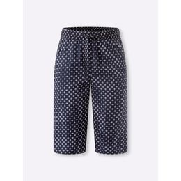 Bermudas Classic Basics, Damen, Gr. 38, Normalgr&ouml;&szlig;en, marine, wei&szlig;, bedruckt, 100% Viskose, bedruckt, gemustert, Hosen Bermudas