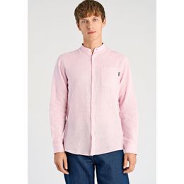 Leinenhemd LINDBERGH "LINDBERGH Leinenhemd", Jungen, Gr. L, Normalgr&ouml;&szlig;en, rose, Obermaterial: 55% Leinen, 45% Baumwolle, Hemden