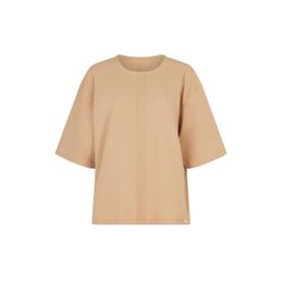 T-Shirt Turtledove London "Doris Tie Back Top Damen", Damen, Gr. L, beige, 100% BAUMWOLLE, normal, Rundhals, Shirts T-Shirt