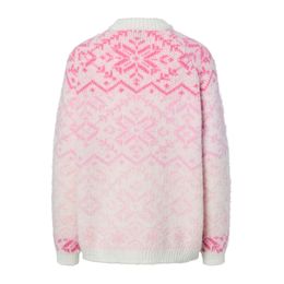 Pieces Pullover 'PCJO' Damen Gr&ouml;&szlig;e L rosa / hellpink / wei&szlig;