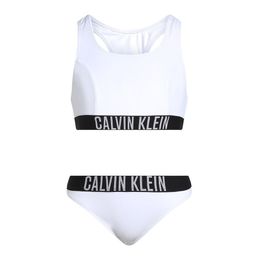 Calvin Klein Swimwear Bikini Mädchen Größe 128/140 grau / schwarz / weiß