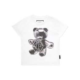 T-Shirt Philipp Plein "Teddy", Jungen, Gr. 8, 01, wei&szlig;, Obermaterial: 100% Baumwolle, Shirts T-Shirt