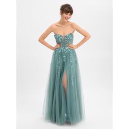 LUXUAR Fashion Abendkleid Damen Gr&ouml;&szlig;e 32 mint Winterkleid