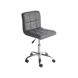 Beliani B&uuml;rostuhl MARION in Grau/Silber - (W) 42 x (H) 77 x (L) 43 cm | Gr.: onesize