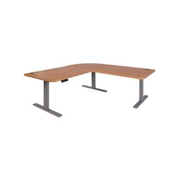 MCW Eck-Schreibtisch D40, Eiche-Dekor, grau | Gr.: onesize