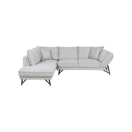 Beliani Ecksofa ELGA in Grau/Schwarz - (W) 265 x (H) 80 x (L) 220 cm | Gr.: onesize