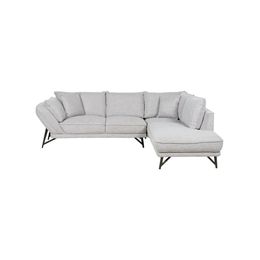 Beliani Ecksofa ELGA in Grau/Schwarz - (W) 265 x (H) 80 x (L) 220 cm | Gr.: onesize